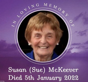 McKEEVER, Susan (Sue) | Death Notice | Funeral Arrangements | Safely Home