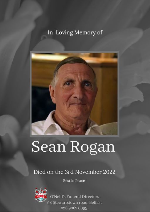 ROGAN Sean | Death Notice | Funeral Arrangements | Safely Home